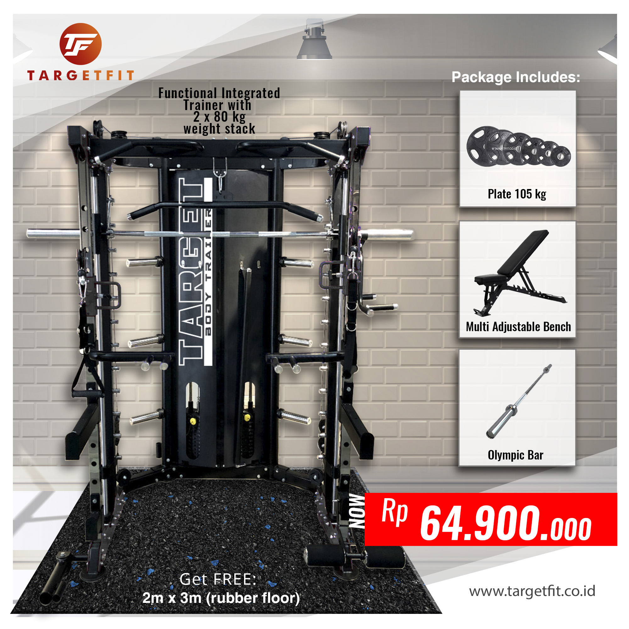 Paket Full Set Functional Trainer Target - TARGETFIT