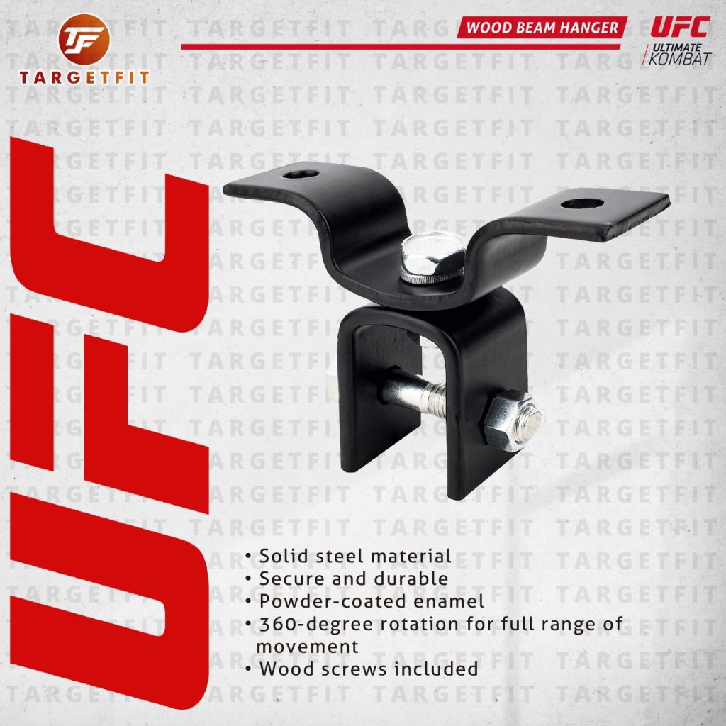 UFC Wood Beam Hanger Black - Targetfit